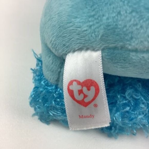 Ty | Toys | Ty Beanie Boo Baby Mandy Blue Poodle Dog Animal 9 Stuffed ...
